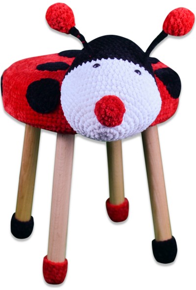 Deka Concept Amigurumi Tabure - Uğur Böceği Deka Concept Amigurumi Tabure - Uğur Böceği