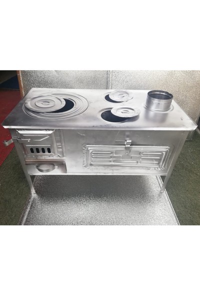 Ankaralı Beyaz Bahçe Tipi Sac Kuzine Soba Ankaralı Beyaz Bahçe Tipi Sac Kuzine Soba