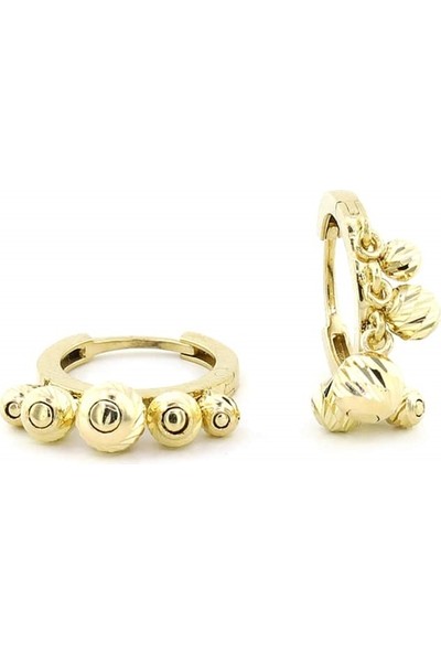 Altınkaynak 14 Ayar Halka Altın Küpe