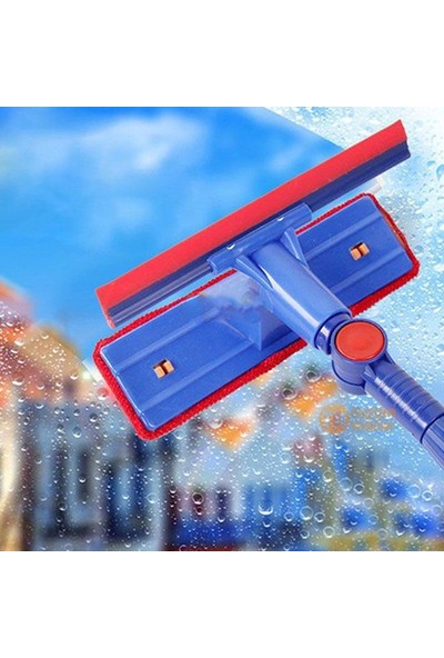 Giftmatik Center Oynar Başlıklı Çekçekli Teleskopik Cam Silme Aparatı