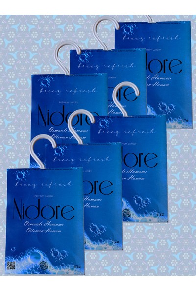 Nidore Dolap, Banyo ve Çekmece Kokusu Osmanlı Hamamı Esintisi Altılı Paket Nidore Dolap, Banyo ve Çekmece Kokusu Osmanlı Hamamı Esintisi Altılı Paket