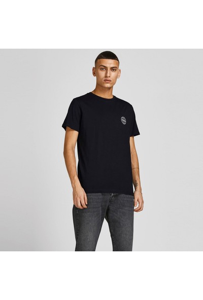 Jack & Jones Knit Erkek Siyah T-Shirt 12205022.CN10