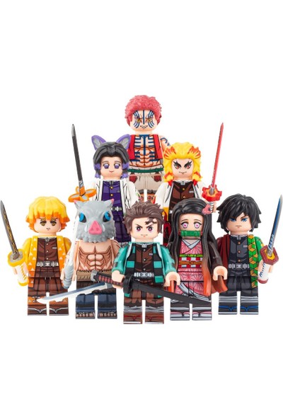 Xinh Demon Slayer Iblis Avcısı 8li Mini Figür Set Tanjiro Zenitsu Rengoku Sx1 Xinh Demon Slayer Iblis Avcısı 8li Mini Figür Set Tanjiro Zenitsu Rengoku Sx1