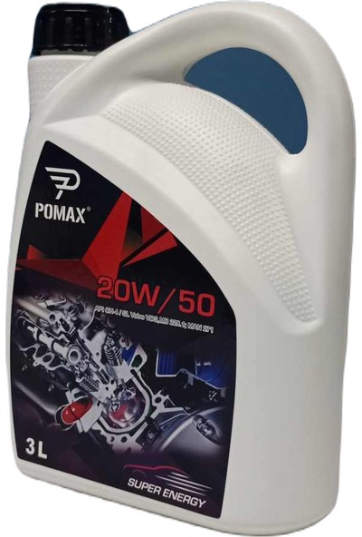 Pomax 20W50 3 Litre Motor Yağı (Üretim Yılı: 2022) Pomax 20W50 3 Litre Motor Yağı (Üretim Yılı: 2022)