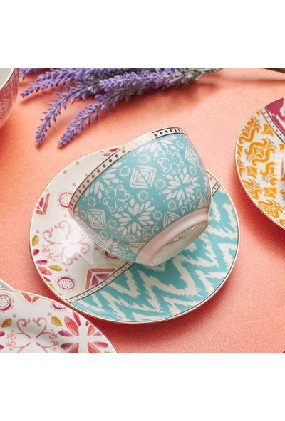 Karaca İbiza Turkuaz Tek Kişilik Çay Seti