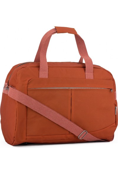 Kaff Yeni Sezon Kiremit Önü Cepli Uzun Askılı Unisex Spor ve Seyahat Çantası Kaff Yeni Sezon Kiremit Önü Cepli Uzun Askılı Unisex Spor ve Seyahat Çantası