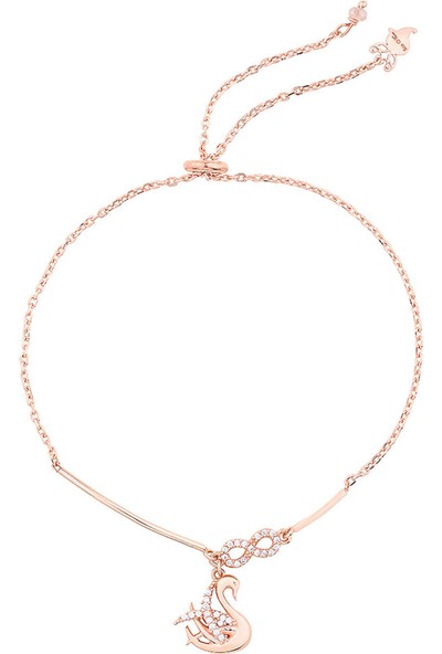 So CHIC Zirkon Taşlı 18 Ayar Rose Altın Kaplama 45 cm Gümüş Kolye