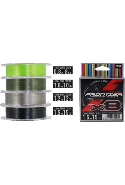 Ygk Assorted Frontier X8 100M Ip Misina Ygk Assorted Frontier X8 100M Ip Misina