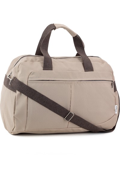 Kaff Yeni Sezon Krem Önü Cepli Uzun Askılı Unisex Spor ve Seyahat Çantası Kaff Yeni Sezon Krem Önü Cepli Uzun Askılı Unisex Spor ve Seyahat Çantası