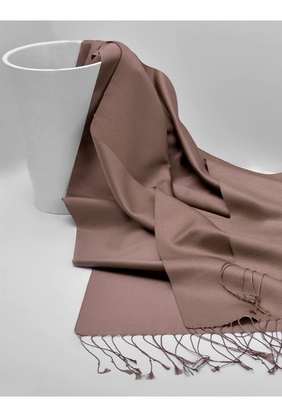 Yüzde Yüz Ipek Şal - Toprak Renk