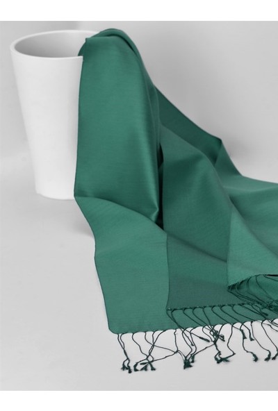 Yüzde Yüz Ipek Şal - Zümrüt Renk