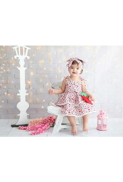 Entel Kids Kız Çocuk Tasarım Tescilli Çilek Elbise