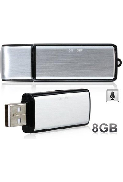 Streak USB Flash Bellek Ses Kayıt Cihazı 8 GB Hafızalı
