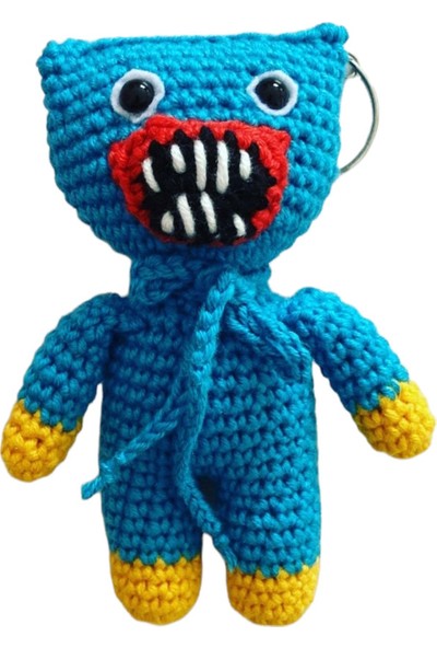 Bir Melek Amigurumi Huggy Wuggy Peluş Haşhaş Korku Oyunu Karakteri Anahtarlık 12 cm Bir Melek Amigurumi Huggy Wuggy Peluş Haşhaş Korku Oyunu Karakteri Anahtarlık 12 cm