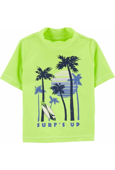 Küçük Erkek Çocuk Güneş Koruyuculu Tshirt Sarı Küçük Erkek Çocuk Güneş Koruyuculu Tshirt Sarı