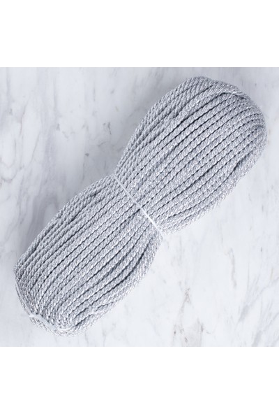 Loren Jüt Kordon Ipi 50MT Gümüş Simli Gri Loren Jüt Kordon Ipi 50MT Gümüş Simli Gri
