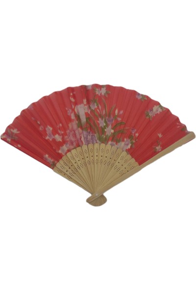 Dünyadan Hediyeler Kumaş Yelpaze Kırmızı