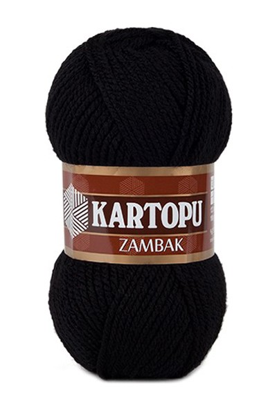 Kartopu Zambak Siyah El Örgü Ipi - K940