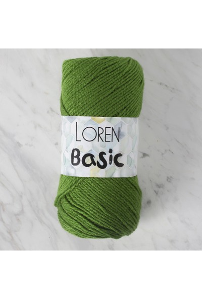 Loren Basic Yeşil El Örgü Ipi - 392