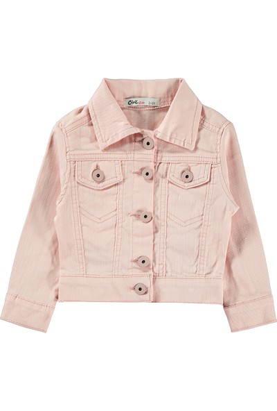 Civil Girls Kız Çocuk Kot Ceket 2-5 Yaş Pudra Pembe