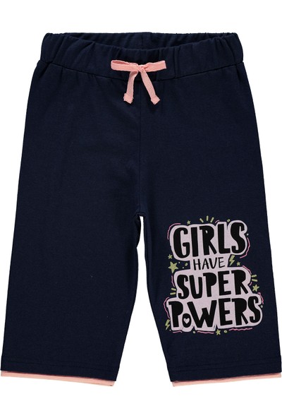 Civil Girls Kız Çocuk Kapri 6-9 Yaş Lacivert