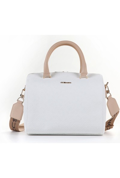 Ççs Ççs London Kadın Omuz Askılı Kol Çantası Beyaz 10000