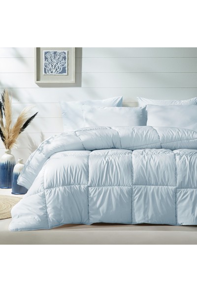 Yataş Bedding Macaron Tek Kişilik Yorgan - Yastık Set - Mavi Yataş Bedding Macaron Tek Kişilik Yorgan - Yastık Set - Mavi