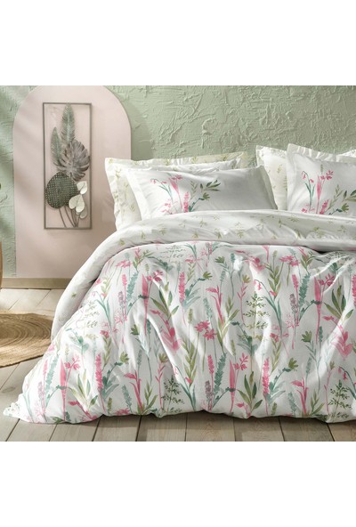 Yataş Bedding Hana Çift Kişilik Ranforce Nevresim Takımı - Pembe Yataş Bedding Hana Çift Kişilik Ranforce Nevresim Takımı - Pembe