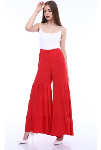 Yare Beli Lastikli Salaş Pantolon