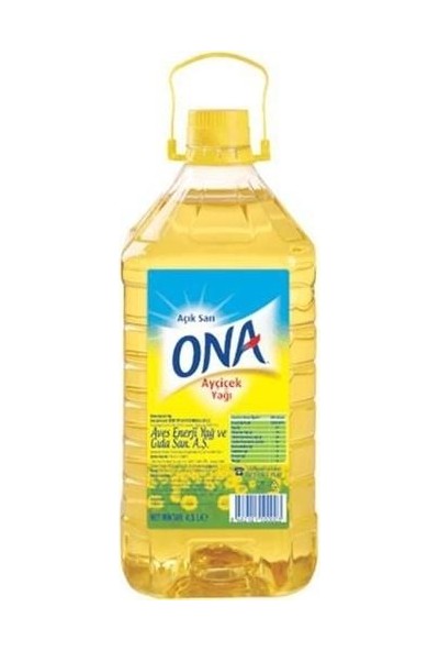 Ona Ayçiçek Yağı Dar Ağızlı 4 Lt Ona Ayçiçek Yağı Dar Ağızlı 4 Lt