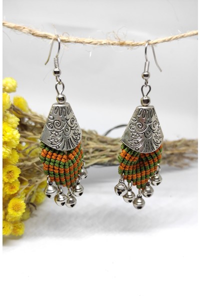 Still Accessory Hindistan Etnik Tarz Makrome Örgü Küpe