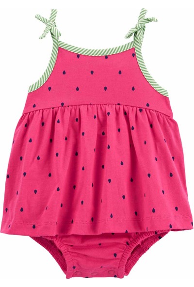 Kız Bebek Body'li Elbise Pembe