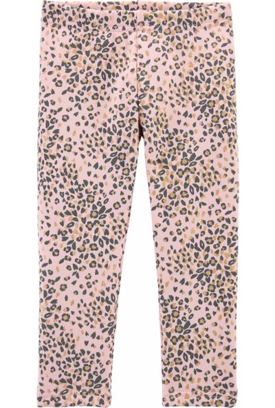 Kız Bebek Leopar Desenli Tayt Pembe Kız Bebek Leopar Desenli Tayt Pembe