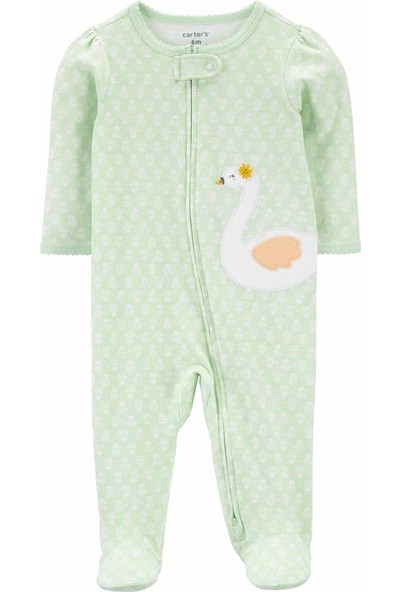 Kız Bebek Uzun Kollu Patikli Tulum Yeşil Kız Bebek Uzun Kollu Patikli Tulum Yeşil