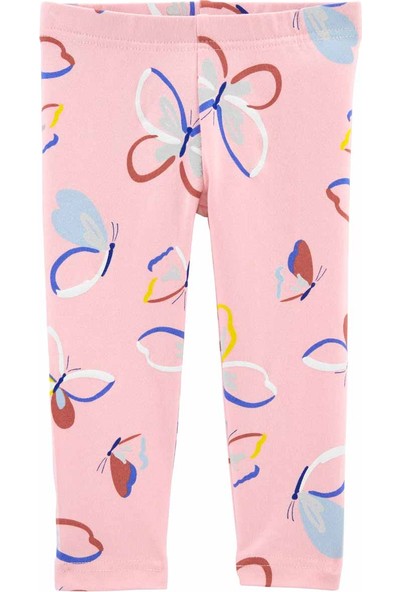 Kız Çocuk Kelebek Desenli Tayt