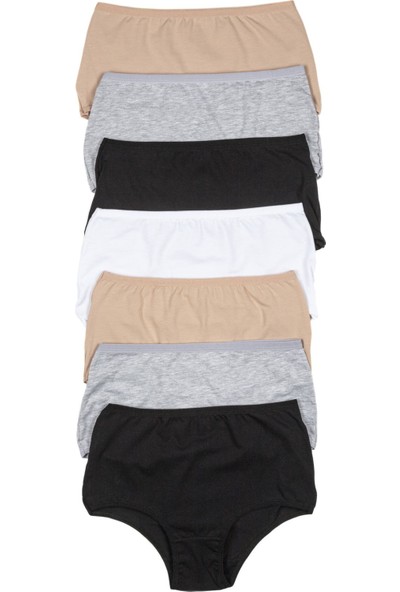 Nicoletta Çok Renkli Kadın Külot Yuksek Bel 7 Li Paket Likralı Nicoletta Çok Renkli Kadın Külot Yuksek Bel 7 Li Paket Likralı