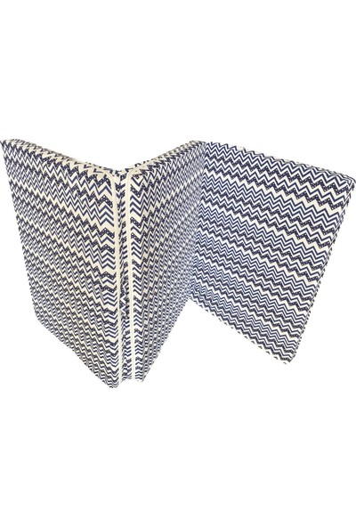 Katlanır Yer Yatağı Sünger Yatak Lacivert Zikzak 80X180 Cm-7 cm Tek Kişilik Katlanır Yer Yatağı Sünger Yatak Lacivert Zikzak 80X180 Cm-7 cm Tek Kişilik