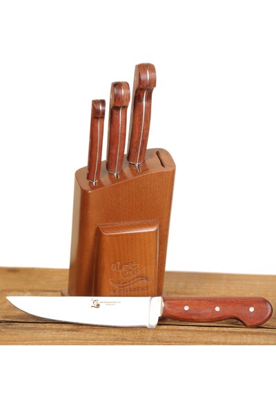 Sürmene El Yapımı Ahşap 4'lü Set