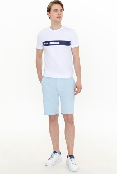 U.S. Polo Assn. Erkek Açık Mavi Dokuma Bermuda Capri 50254441-VR003 U.S. Polo Assn. Erkek Açık Mavi Dokuma Bermuda Capri 50254441-VR003