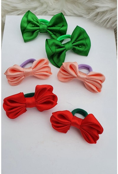 Kalben Accessories 6'lı Çocuk Toka Seti, Çocuk Lastik Toka, Çocuk Saç Lastiği, Çocuk Tokası, Saç Tokası