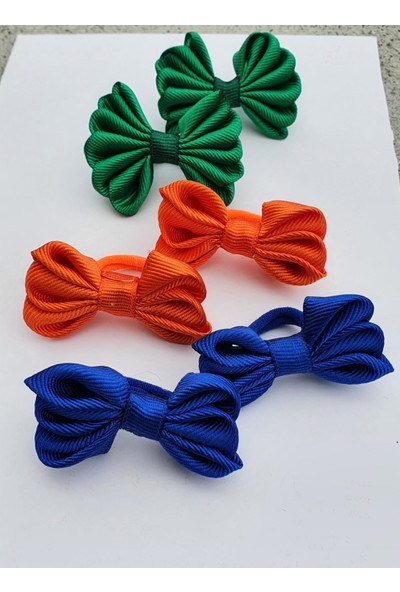 Kalben Accessories 6'lı Çocuk Toka Seti, Çocuk Lastik Toka, Çocuk Saç Lastiği, Çocuk Tokası, Saç Tokası white