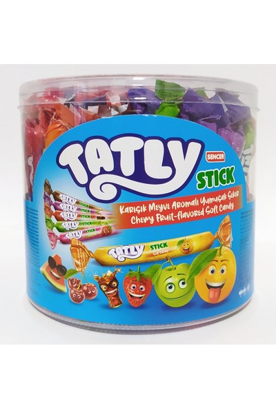 Sencer Tatly Karışık Meyve Aromalı Yumuşak Şeker 120'li 840 gr