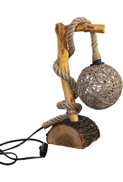 Dekossi Doğal Ahşap Naturel Renk Masaüstü Lambader Dekossi Doğal Ahşap Naturel Renk Masaüstü Lambader