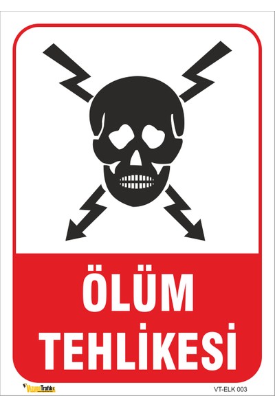 Vizyon Trafik Ölüm Tehlikesi - Isg Levhası