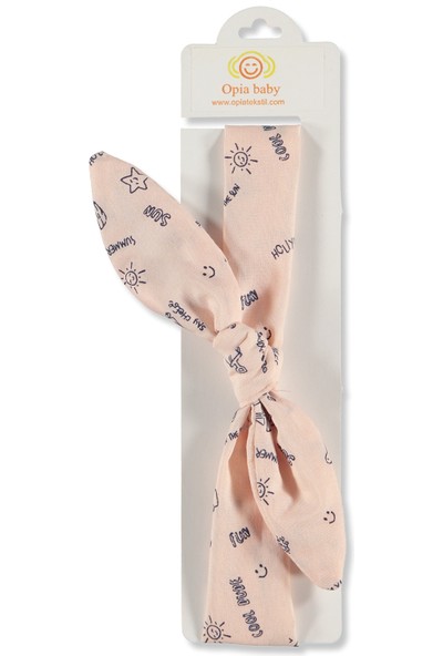 Opia Tavşan Kulak Kız Bebek Bandana