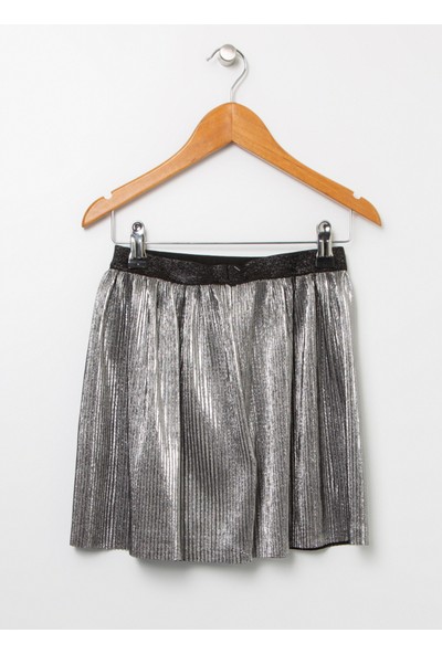 Barbie 22PRB-320 Normal Bel Pilise Simli Siyah Kız Çocuk Etek Barbie 22PRB-320 Normal Bel Pilise Simli Siyah Kız Çocuk Etek