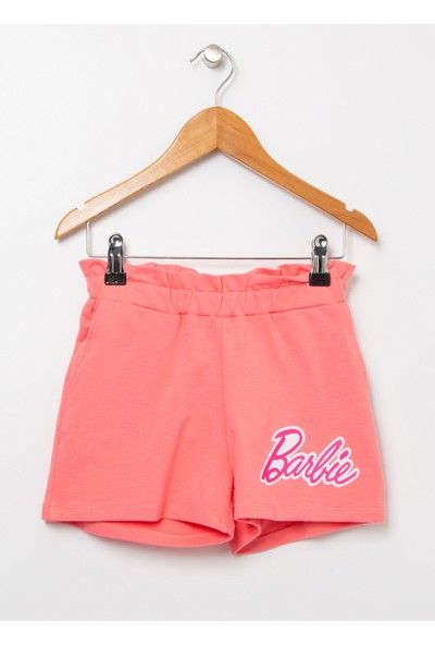 Barbie 22BS-129 Normal Bel Standart Kalıp Baskılı Pembe Kız Çocuk Şort Barbie 22BS-129 Normal Bel Standart Kalıp Baskılı Pembe Kız Çocuk Şort