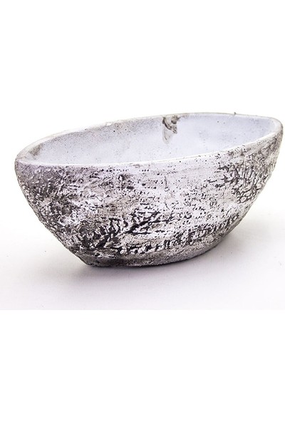 Bernardeschi Esitme Kayık Beton Saksı 31X11X14 cm Bernardeschi Esitme Kayık Beton Saksı 31X11X14 cm