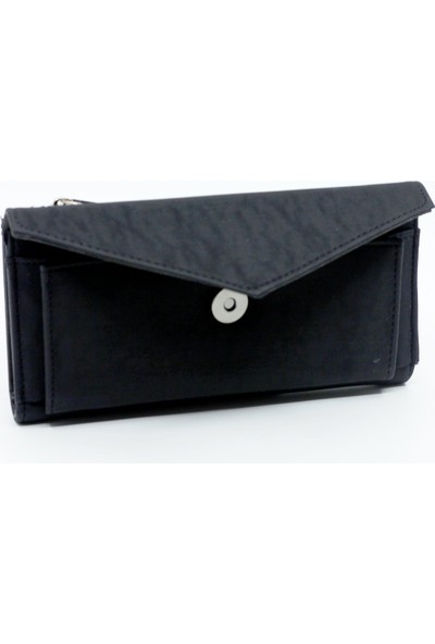 Kadın Zarf Tipi Krem Siyah Bölmeli Kartlık Cüzdan Kadın Zarf Tipi Krem Siyah Bölmeli Kartlık Cüzdan