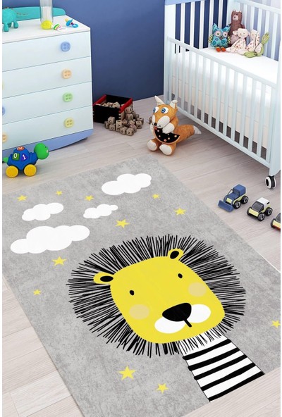Alis Concept Aslan Desen Antibakteriyel Kaymaz Taban Makinada Yıkanabilir Dijital Baskılı Modern Çocuk Halısı Alis Concept Aslan Desen Antibakteriyel Kaymaz Taban Makinada Yıkanabilir Dijital Baskılı Modern Çocuk Halısı